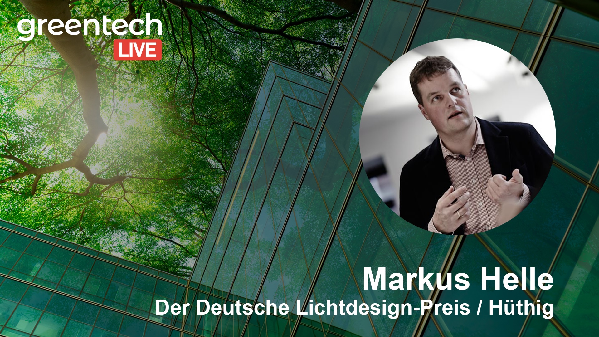 Greentech.LIVE Conference: Markus Helle zeigt, wie intelligentes ...
